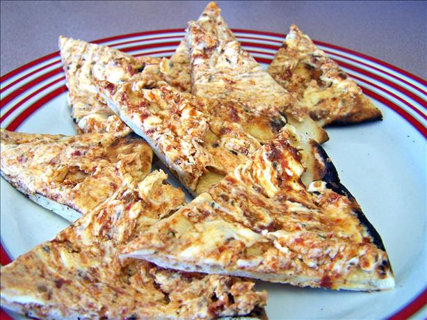 Pita Triangles With Sun-Dried Tomato Basil Dip Recipe - Food.com