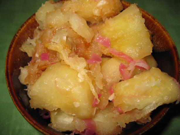 Yucca With Garlic Sauce Yuca Con Mojo) Recipe - Food.com